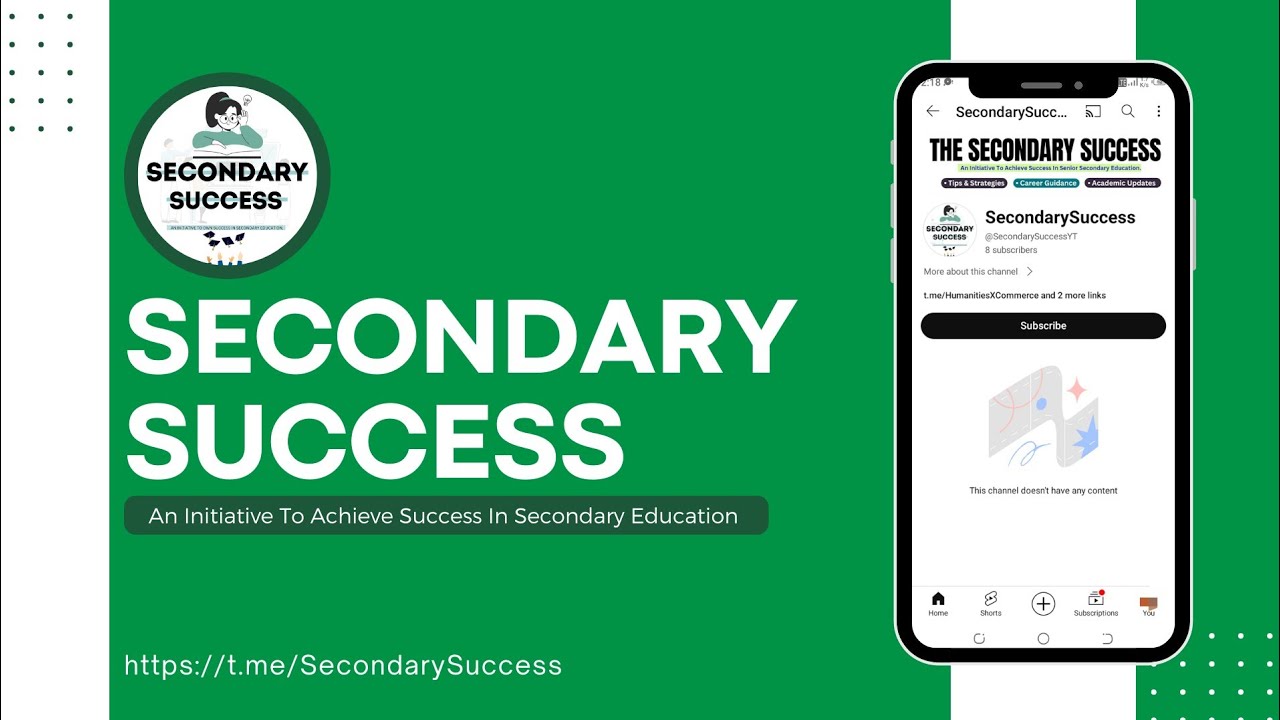 Introduction Video Of @SecondarySuccess :- An Initiative to Achieve ...