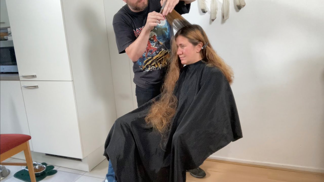 Long hair makeover! A layered haircut focussing on changing the ...