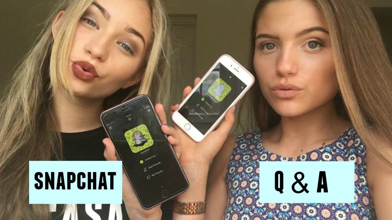 Snapchat Q&A! | Grace and Grace - YouTube