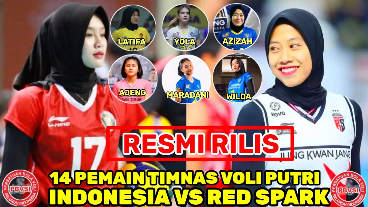 SIAP LAWAN RED SPARK !! INILAH PROFIL LENGKAP 14 TIMNAS VOLI PUTRI ...