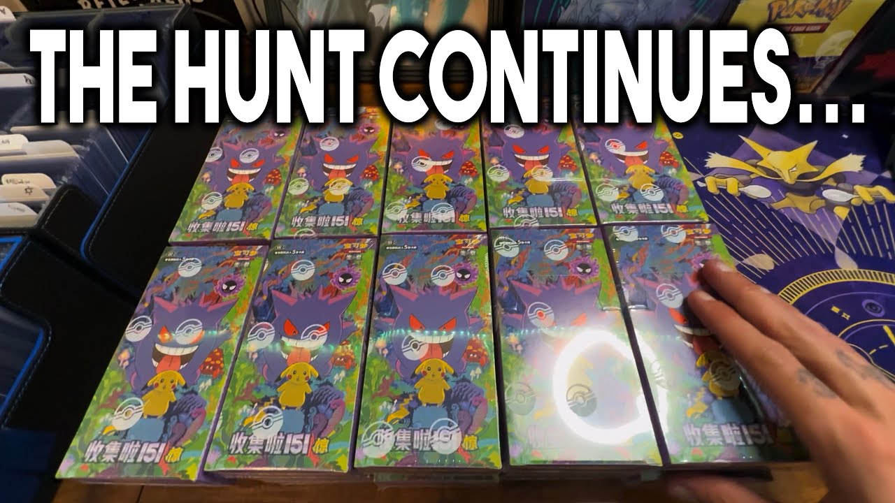 🔥 20 Box Case Opening! Hunting Pikachu & Gengar in Chinese Pokémon 151 ...