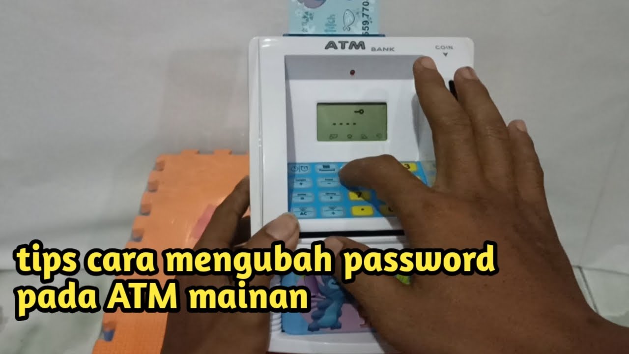 cara mengubah password atm mainan - YouTube
