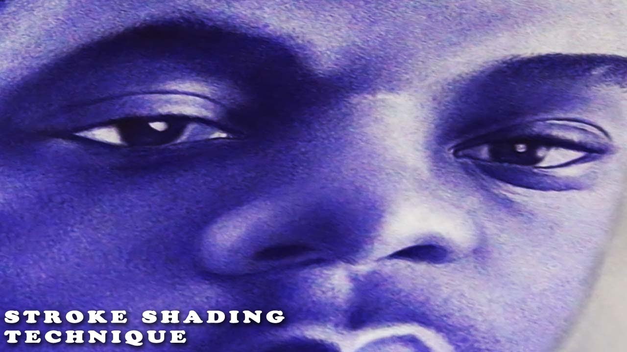 Blue Pen Realistic Drawing With Stroke Shading Technique._(ebuka pen ...