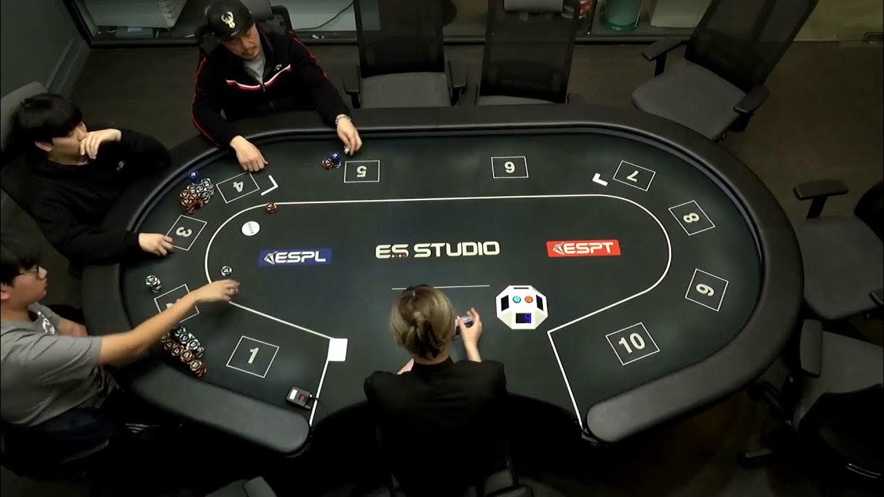 [실시간 홀덤] ★ES스튜디오 수원점★ 1부 PFGT 예선전 파이널 테이블 03월05일 - YouTube