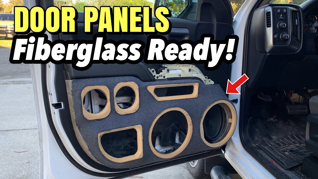 How to mount Speaker rings and prep for Fiberglass Door panels - YouTube