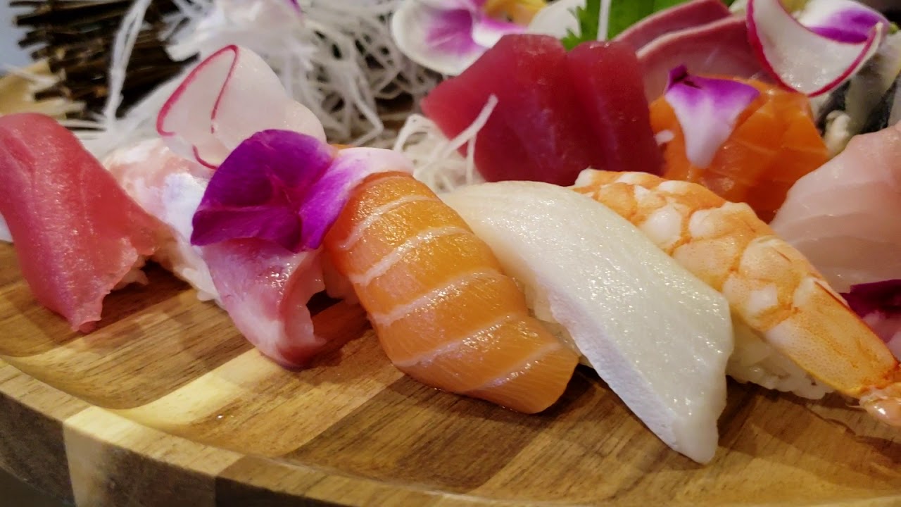 Amazing sushi/sashimi combination platter from Yoi Sushi in Flushing ...