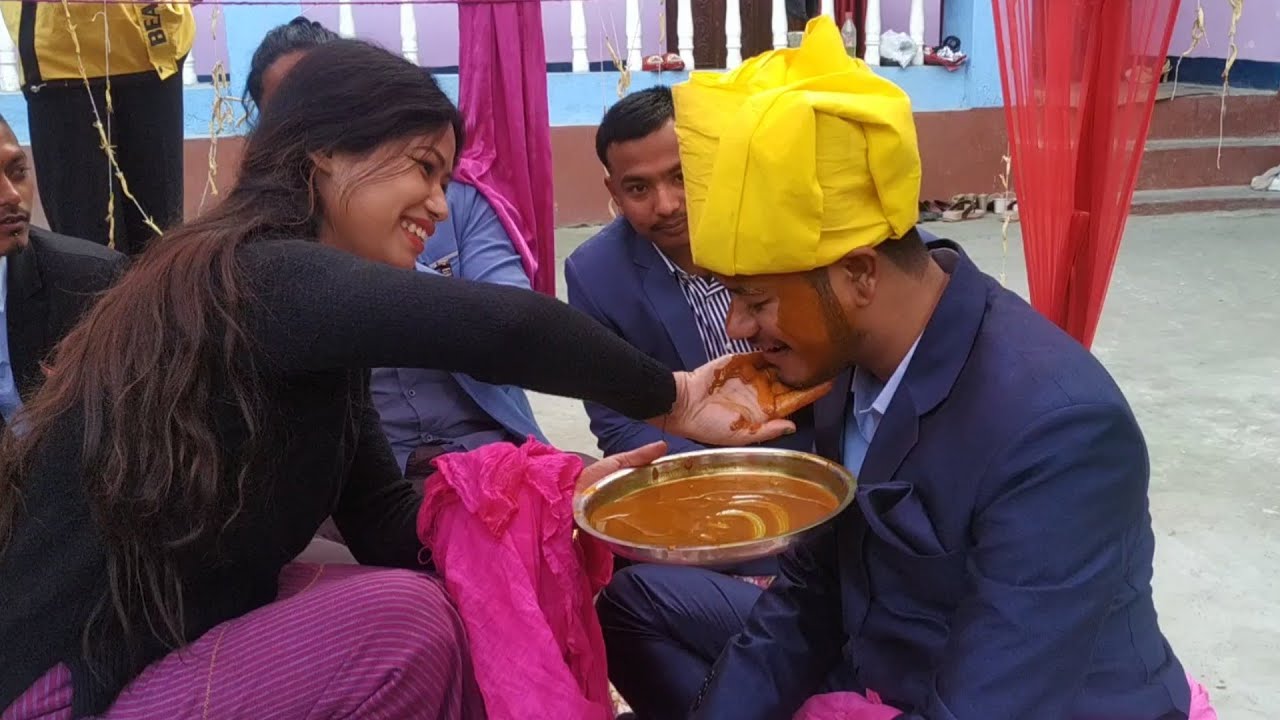 Haldi Tel karyakram |Tharu Culture |After marriage ceremony - YouTube