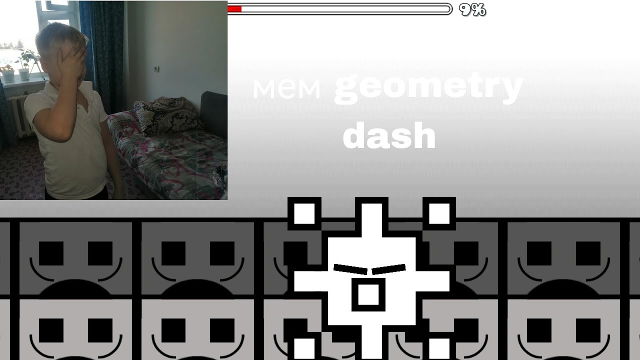 mem geometry dash - YouTube