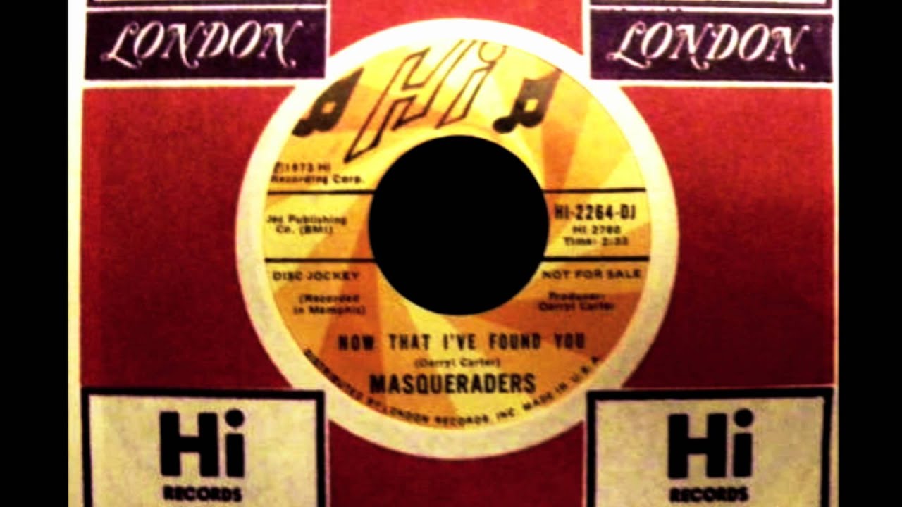 THE MASQUERADERS "Now That I've Found You" - YouTube