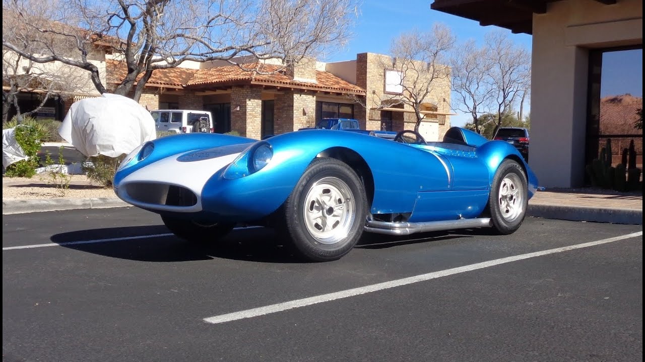 1958 Scarab Race Car # 19 Tribute in Blue & V8 Engine Sound & Ride - My ...