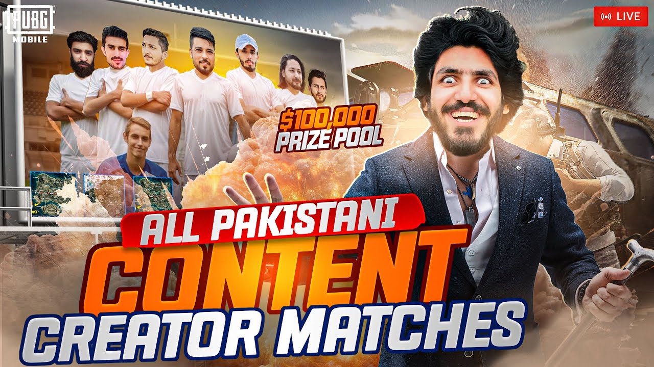 SEMI FINAL BIGGEST ALL PAKISTANI CONTENT CREATOR MATCHES 4 MAPS $100000 ...