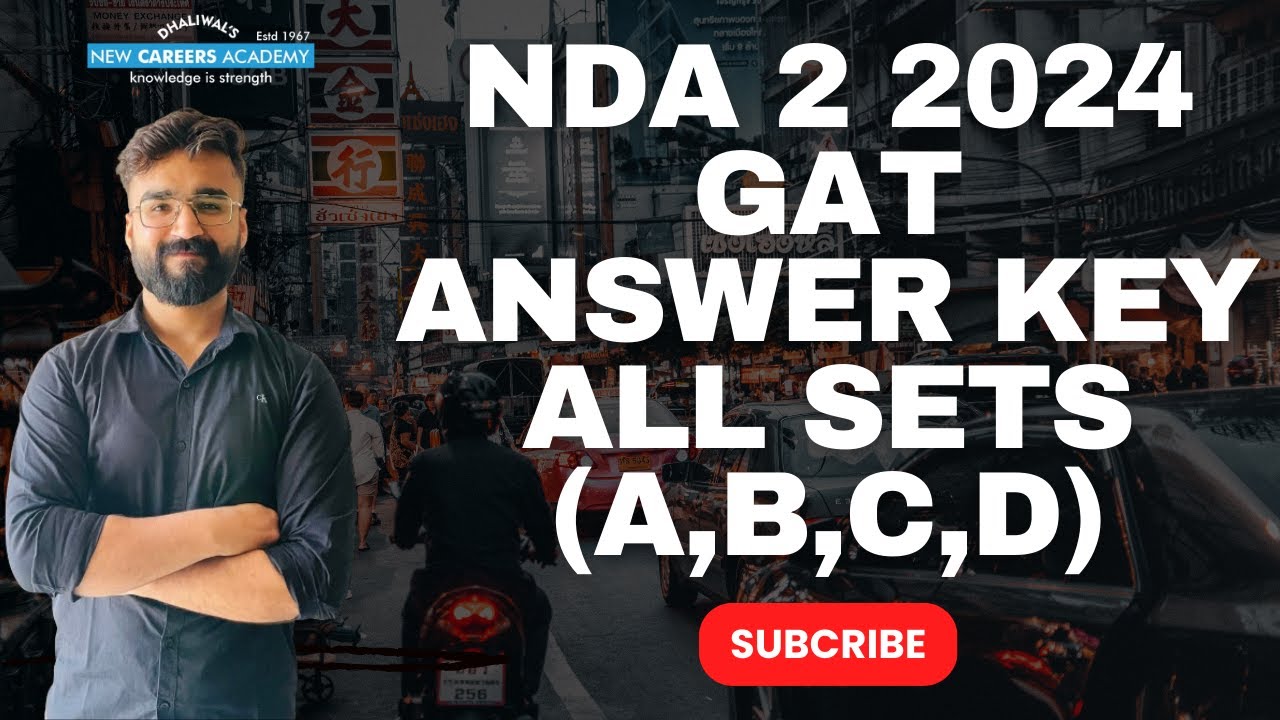 NDA 2 2024 GAT Answer Key: Most Accurate Solutions Revealed | Nda 2 ...
