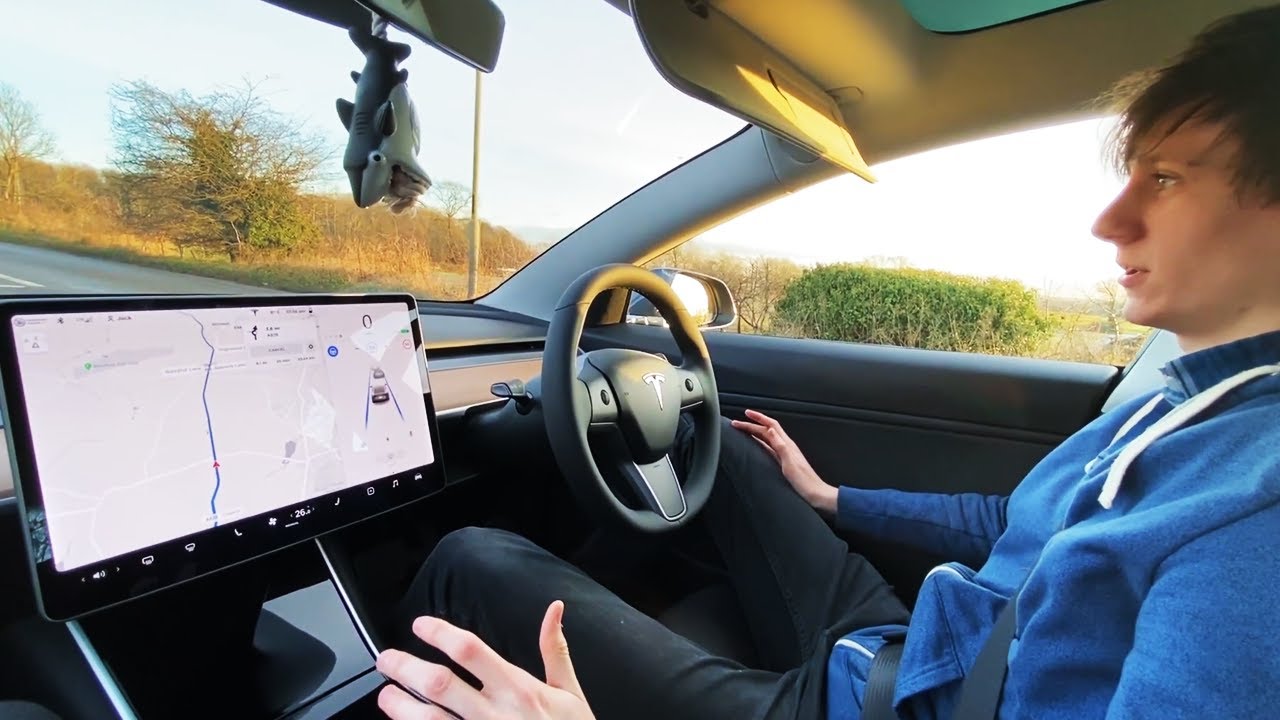 Testing Autopilot on my Tesla Model 3 for the first time - YouTube
