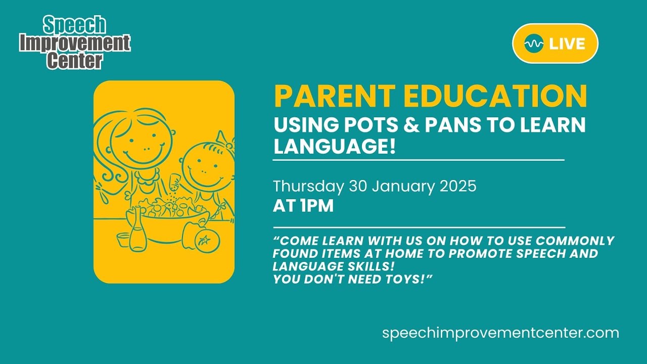 Parent Education: Using Pots & Pans to Learn Language! - YouTube