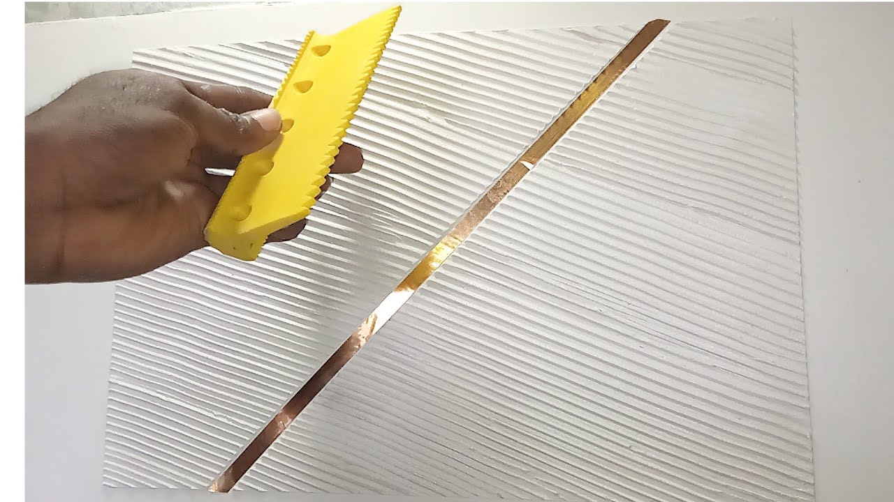 golden tape painting texture art design ideas | simple painting ...