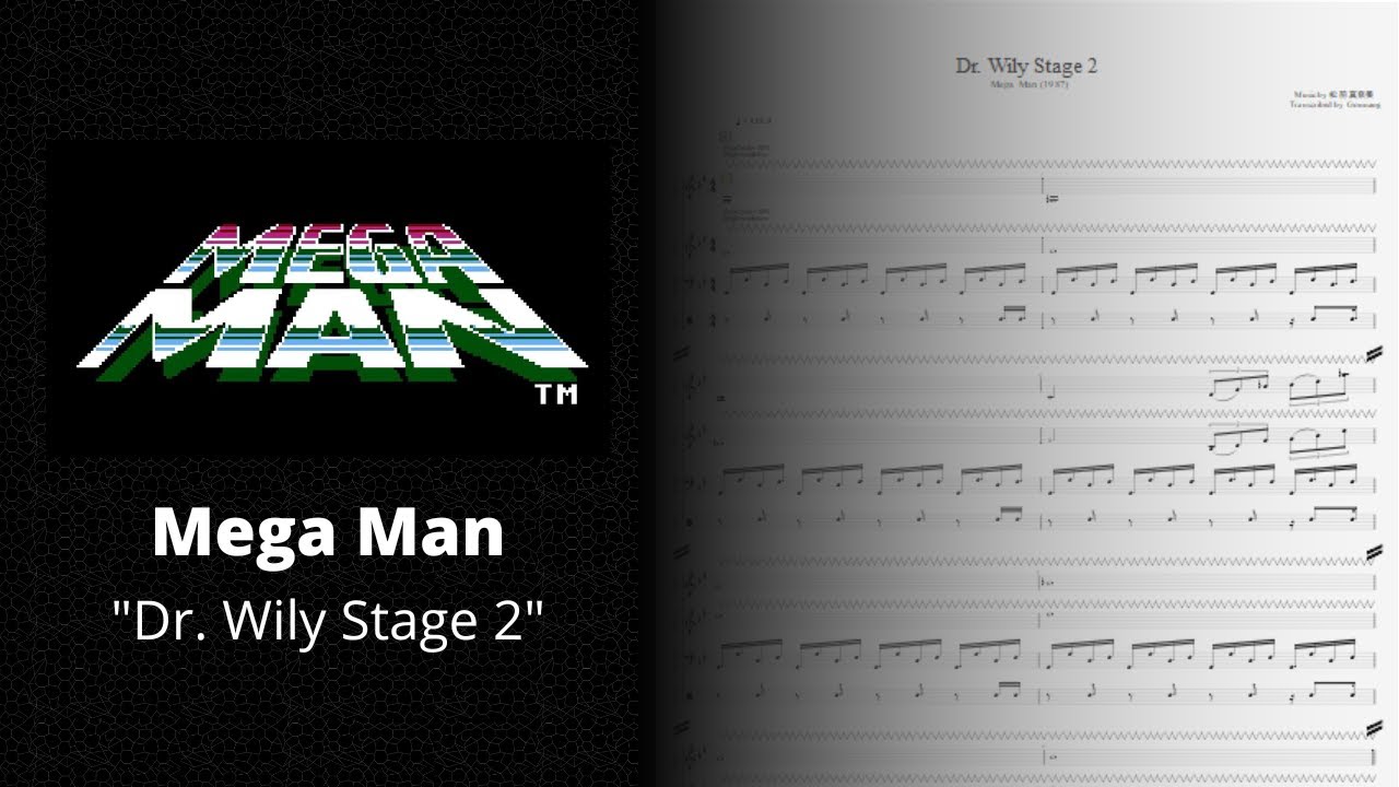Mega Man - "Dr. Wily Stage 2" (Full Band Score) - YouTube