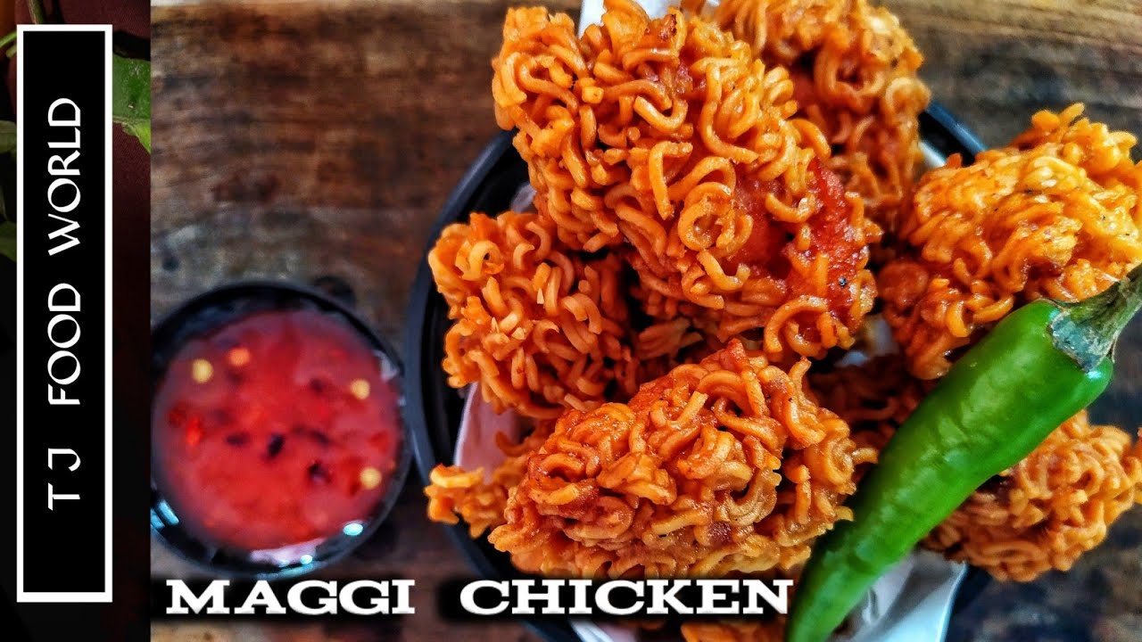 Maggi chicken | Crispy maggi chicken | home made | evening snack - YouTube