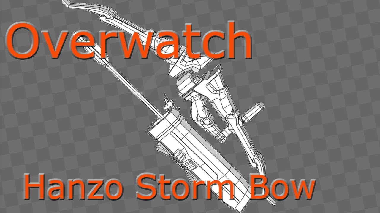 Overwatch Hanzo Storm Bow papercraft - YouTube