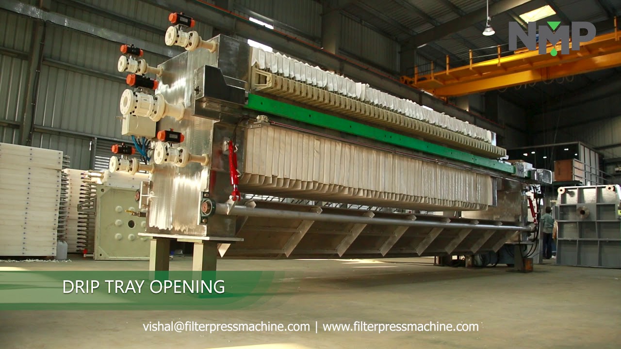 Automatic membrane filter press - GMP Model - YouTube
