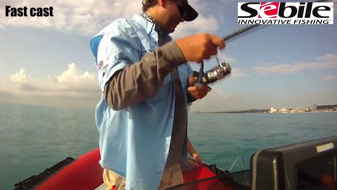 Sebile Fast Cast en méditérannée - YouTube