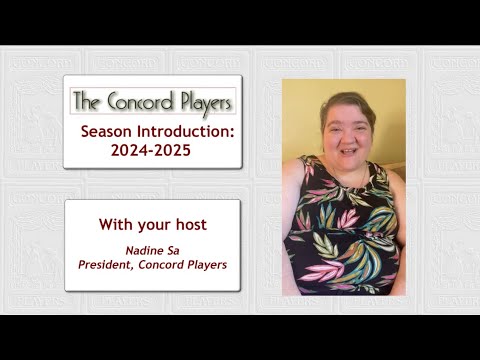 The Concord Players' Season Introduction: 2024-2025 - YouTube