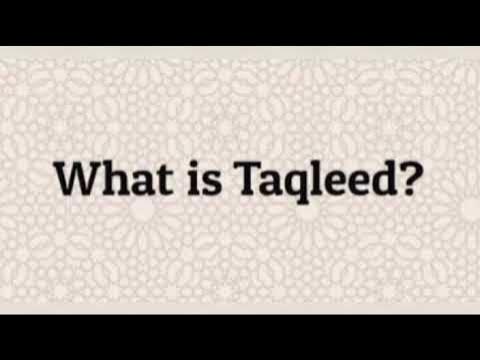 #what #is #taqleed #safeena #hayat #religious #religious phrases #love ...