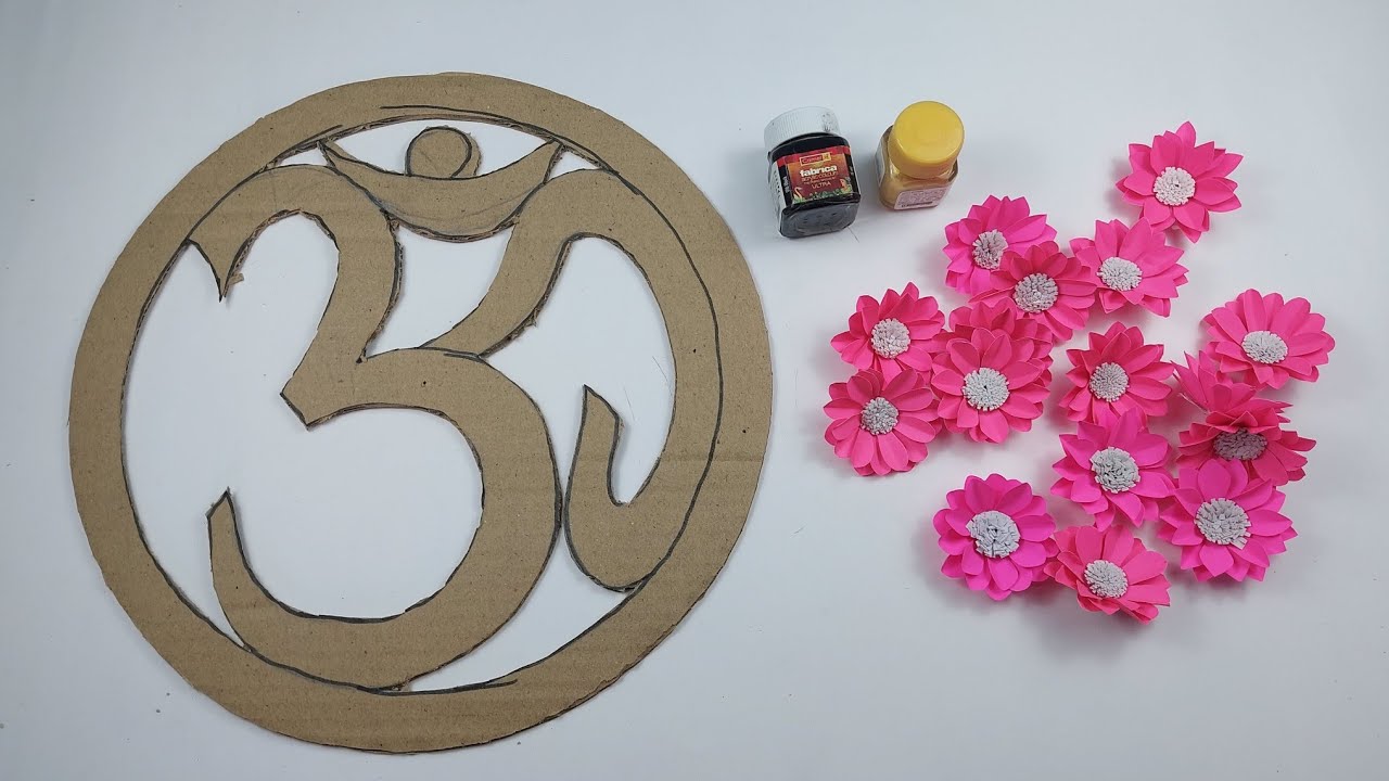 Easy OM Paper Craft / কাগজের ওয়ালমেট / Paper Wall Hanging / Paper ...