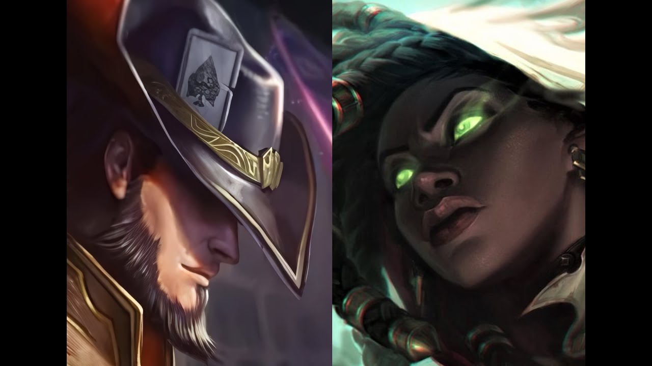 Twisted Fate (Fencebarcode) and Jinx vs Senna and Lux - Masters+ EUW ...