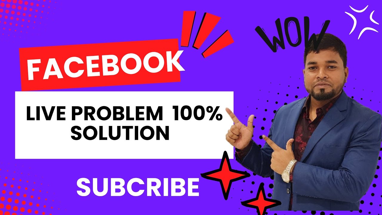 How to solve the Facebook live problem in bangla - YouTube