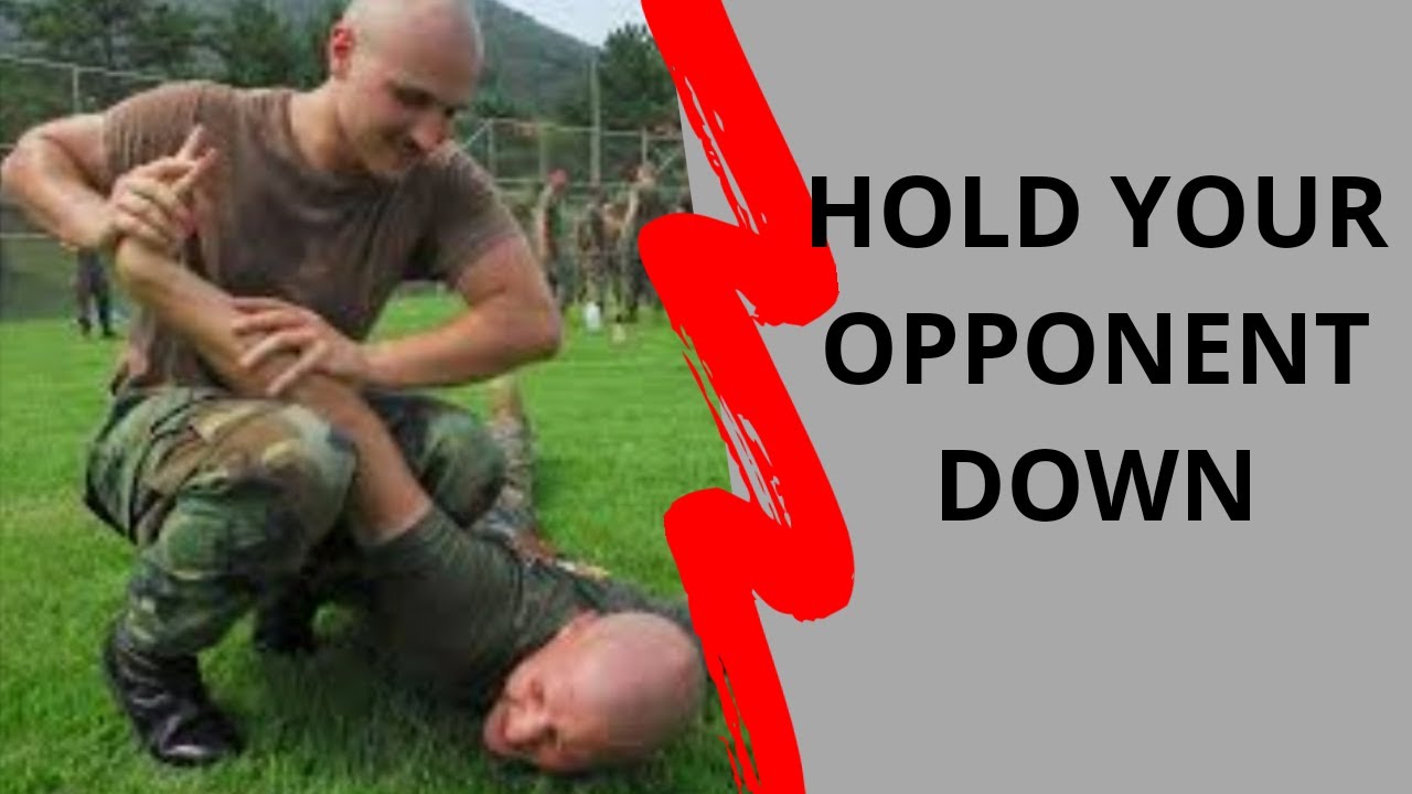 How to hold your opponent down with just one hand - YouTube