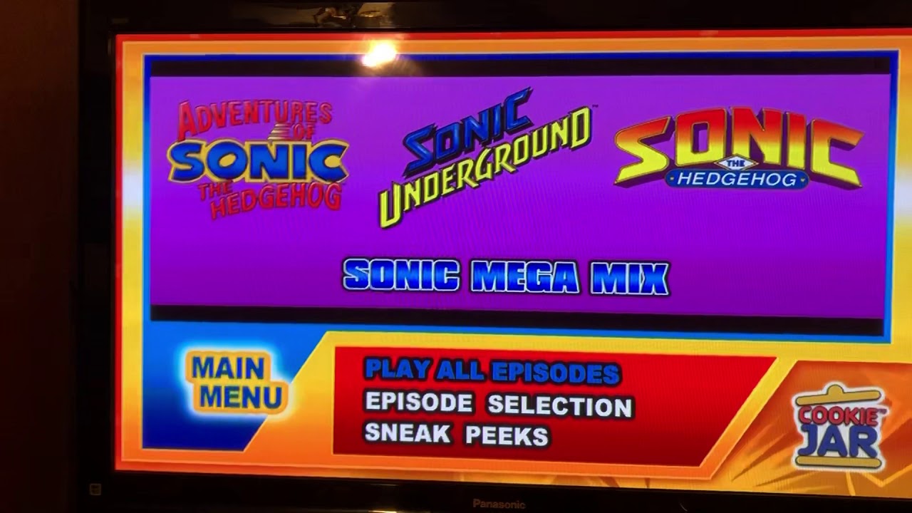 Sonic mega mix DVD menu walkthrough - YouTube
