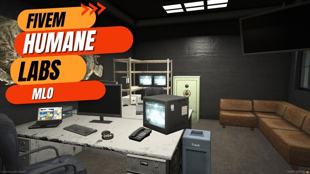 Fivem Humane Labs Mlo Interior & map for Roleplay | gta v - YouTube