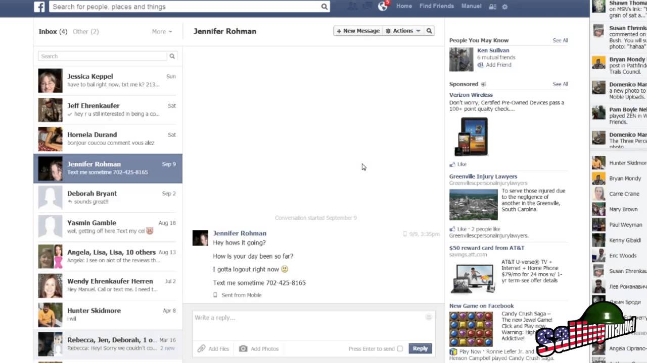 Facebook text me scam - YouTube