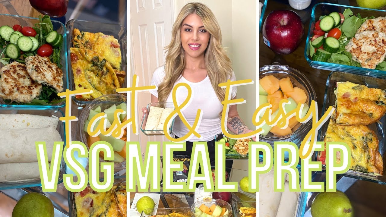 EASY VSG WEEKLY MEAL PREP // 2022 VSG RECIPES FOR WEIGHT LOSS - YouTube