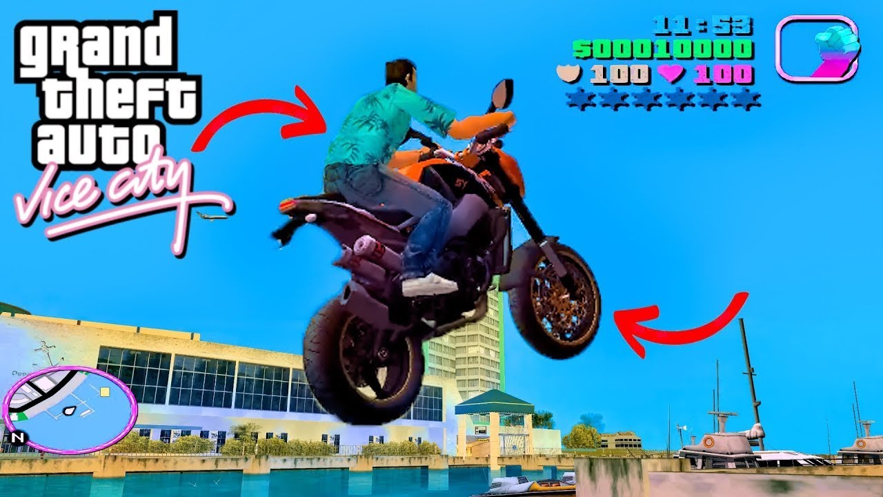 GTA Vice City Bike Challenge Side Mission - YouTube
