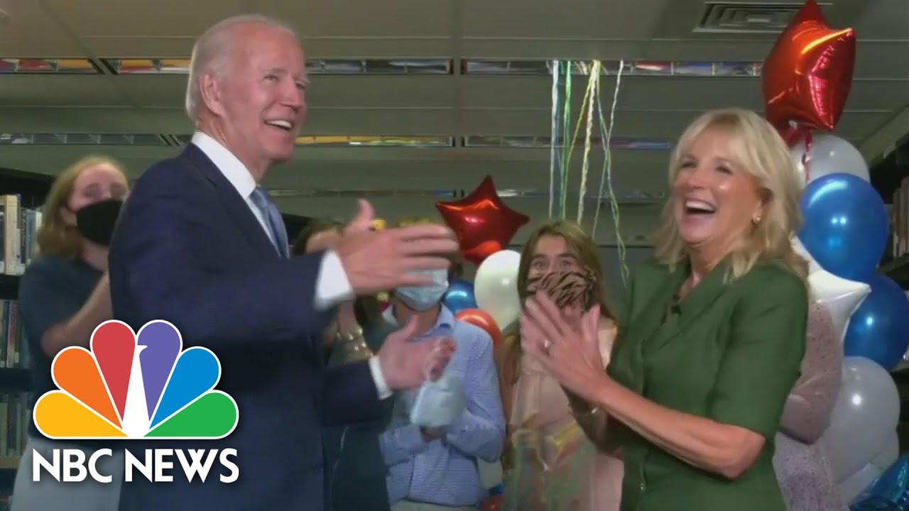 Watch Joe Biden ‘Celebrate’ Democratic Presidential Nomination At DNC ...