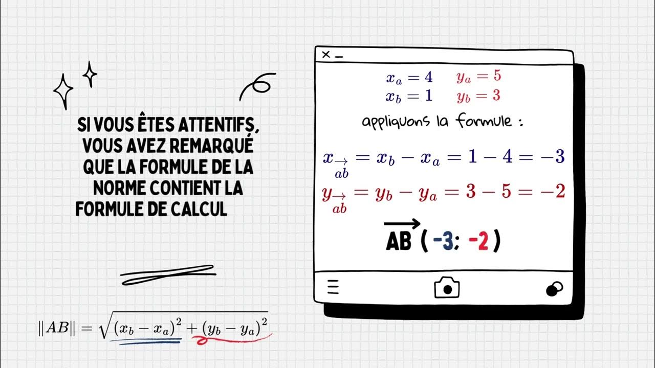 La minute méthode : Calculer la norme d'un vecteur - YouTube