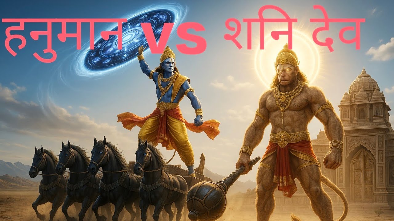 हनुमान का विकराल रुप के आगे शनि भी झुक गए 🔥 | Mahabali Hanuman vs Shani ...