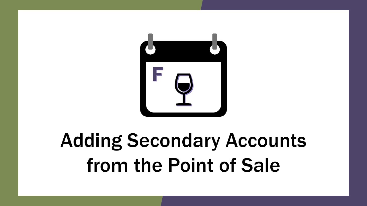 Adding Secondary Accounts from the Point of Sale - YouTube