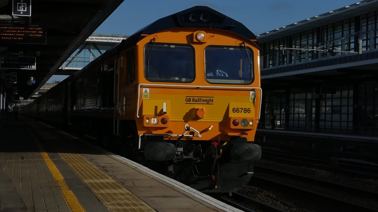 GBRf Class 66755 + 66786 on 1Z66 Ashford to Weymouth Railtour at ...