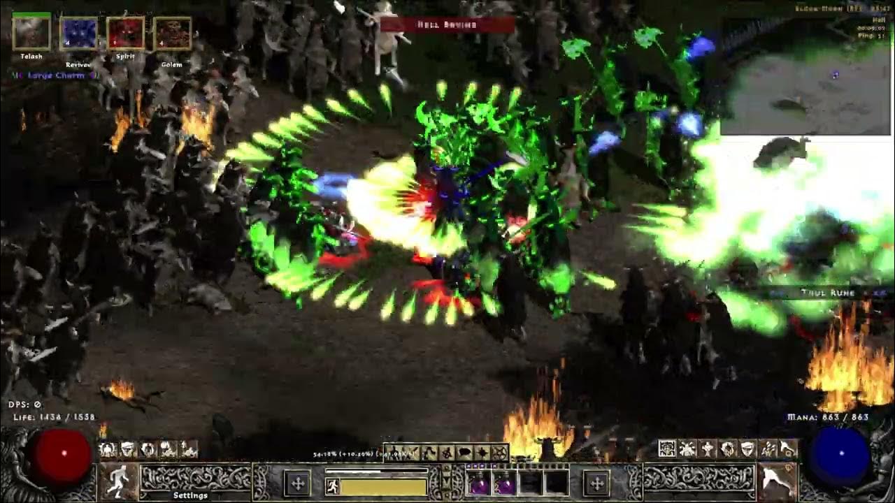 [PD2] Project Diablo 2. Poison Strike Necro Build Test (moon, plugy ...