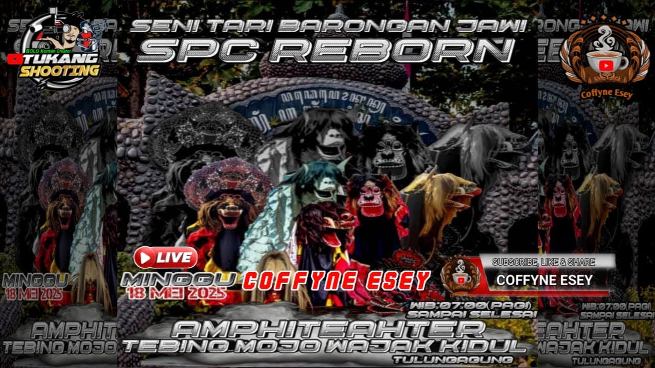 🔴LIVE SENI TARI BARONGAN JAWI SPC REBORN MOJO WAJAK KIDUL BOYOLANGU TULUNGAGUNG - YouTube