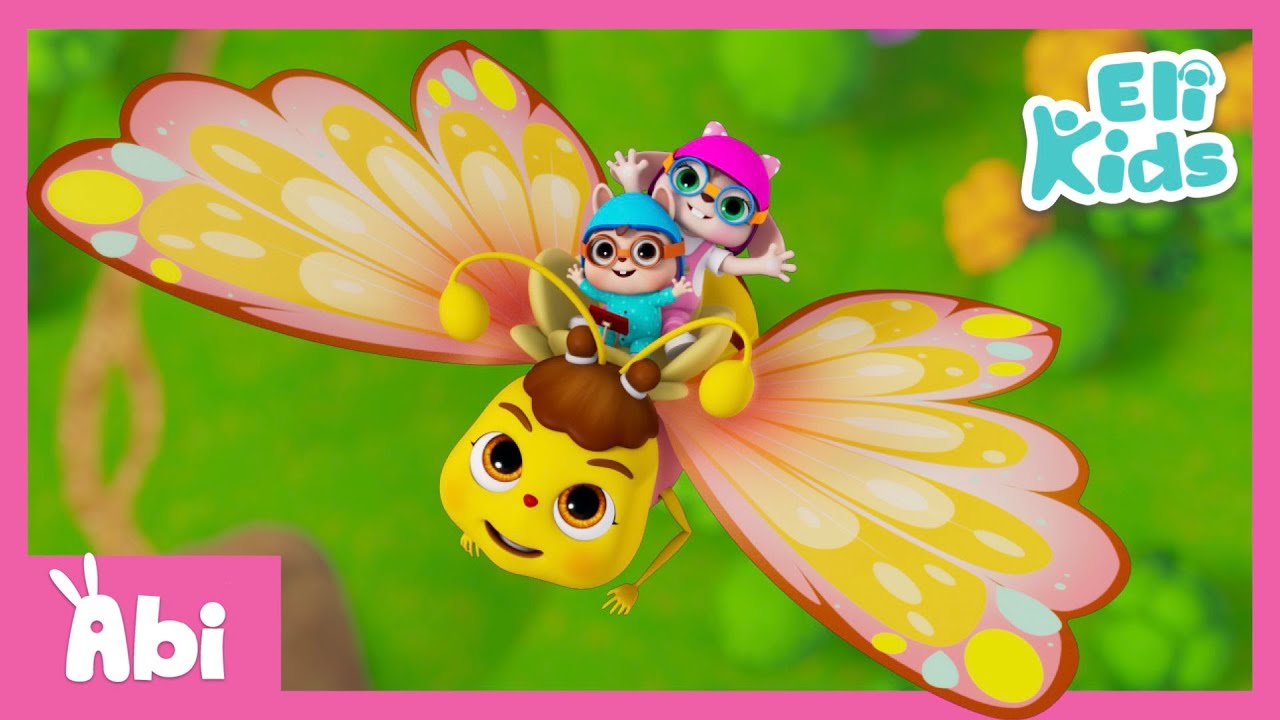 Butterfly Plane +More | Animal Vehicle | Eli Kids Songs & Nursery ...