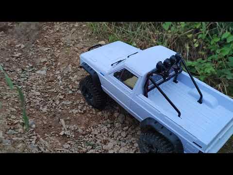 Jeep Comanche RC Axial SCX10 II INJORA hard body. - YouTube