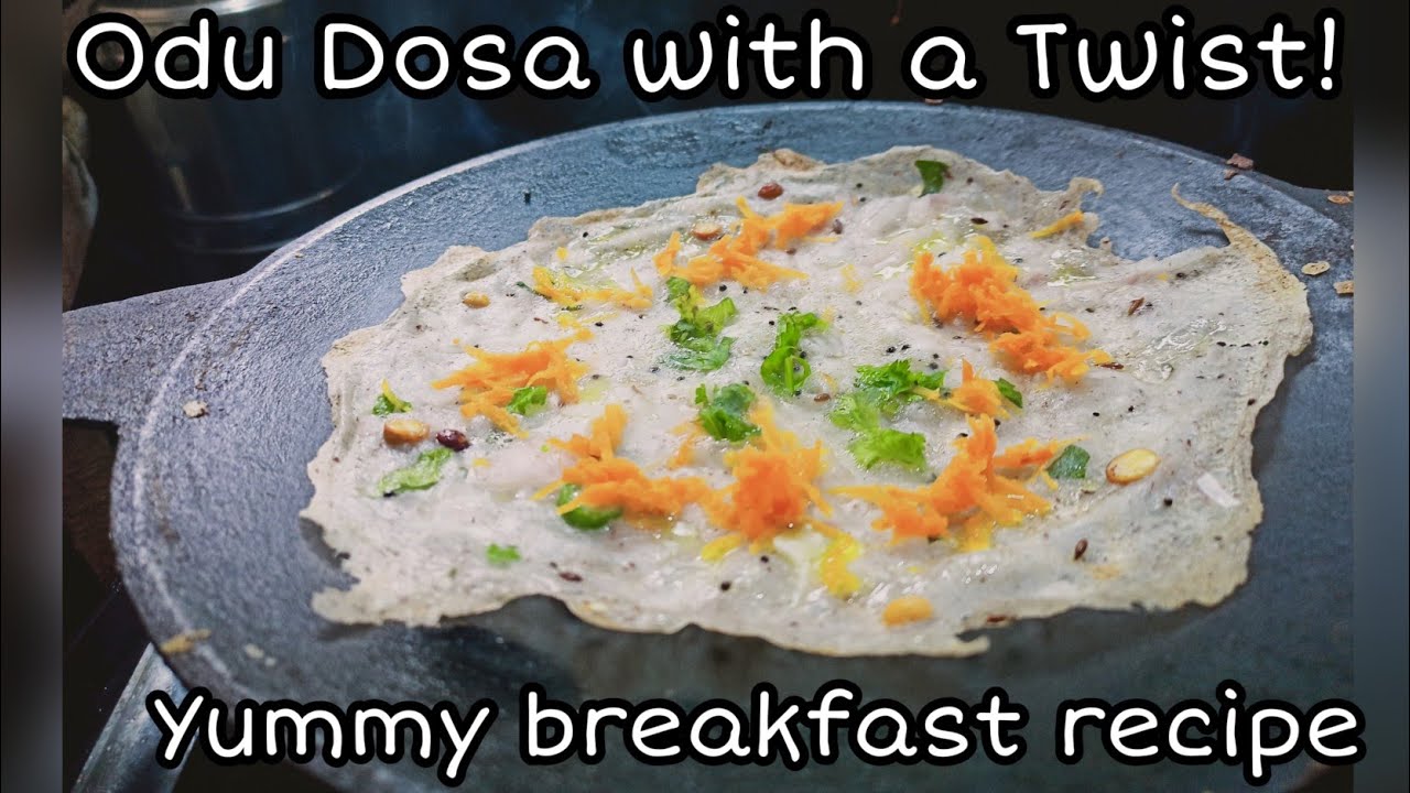 'Odpaale' | Odu dosa with a twist! Kids favorite, unique breakfast ...