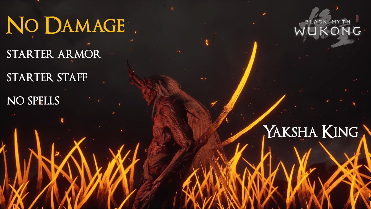 BULLYING YAKSHA KING | Starter staff/armor & No damage/spells (World's ...