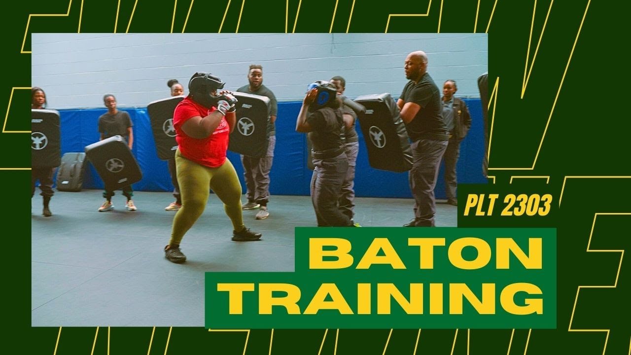 Platoon 2303 Baton Training - YouTube