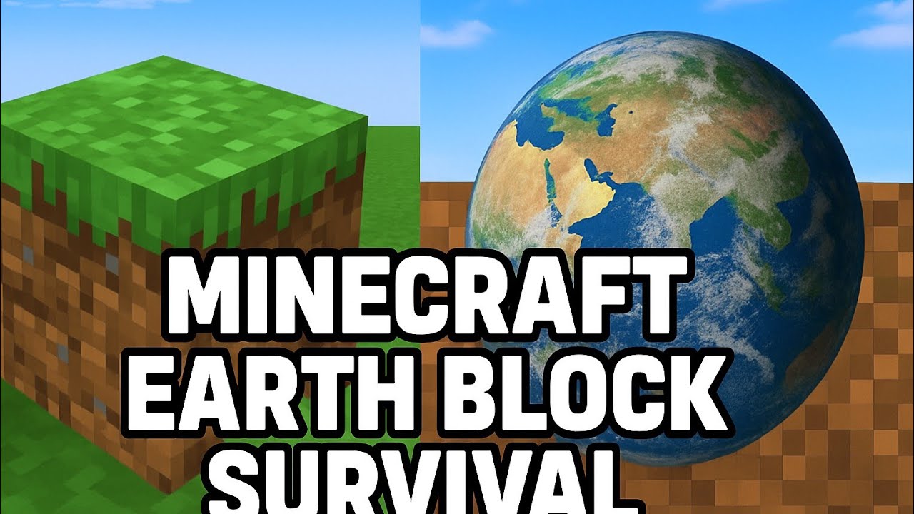 Minecraft new videos one earth 🌎 block #viralvideo #minecraft - YouTube