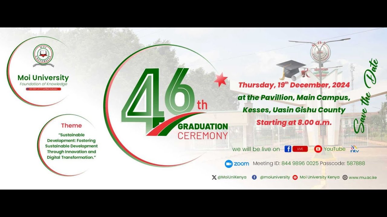 MOI UNIVERSITY 46TH GRADUATION CEREMONY - YouTube