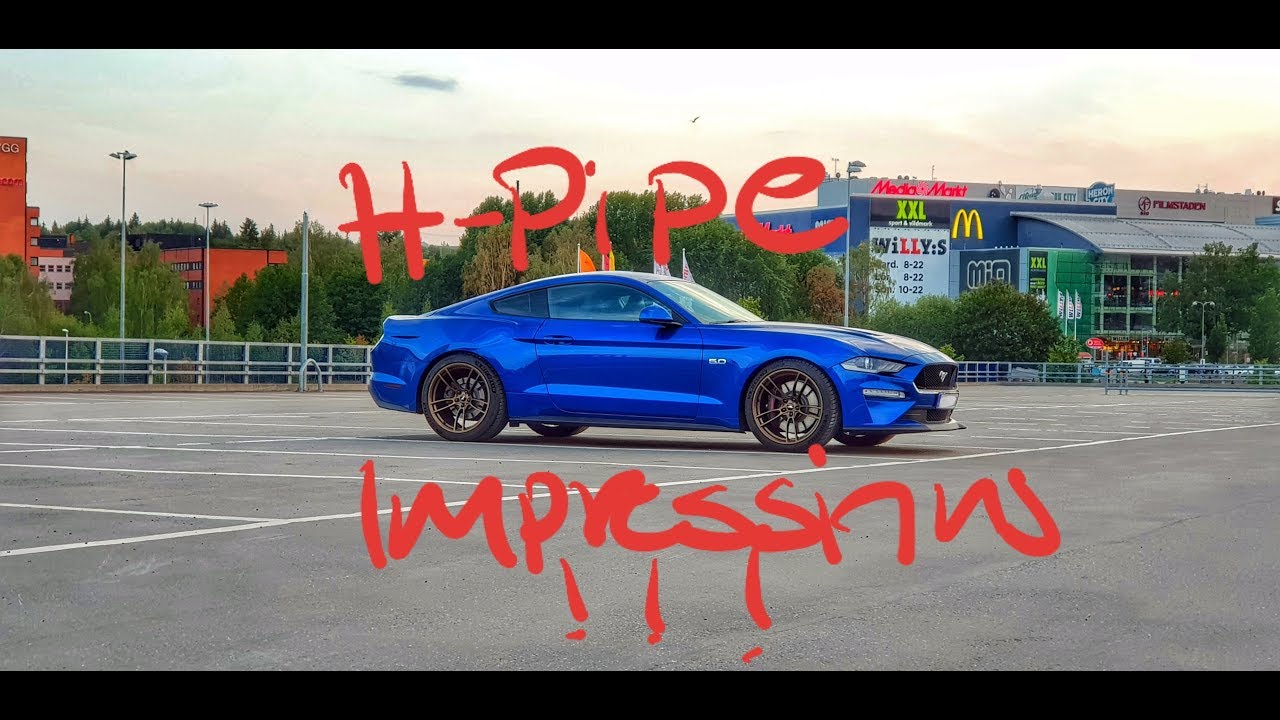2018 Mustang GT Steeda H-Pipe impressions (with active exhaust) - YouTube